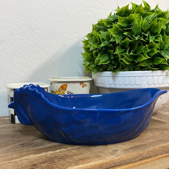 Revol | Dining | Nwt Revol Blue French Porcelain Chicken Roaster 3 L X ...